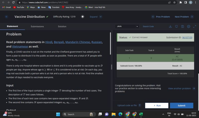 Keerthana J on LinkedIn: #day2 #30daysofcodechallenge #codechef #java Keerthana J on LinkedIn: #day2 #30daysofcodechallenge #codechef #java