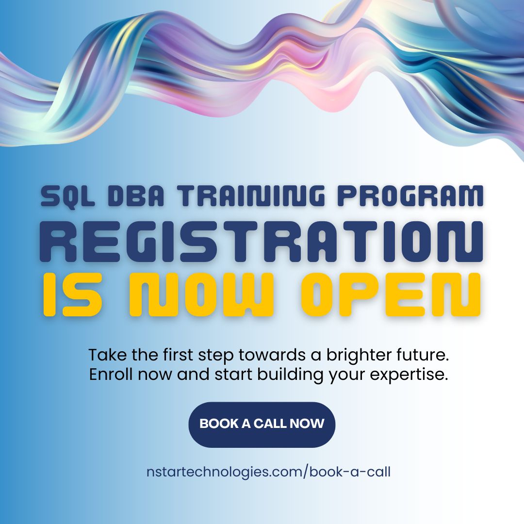 NSTAR Technologies on LinkedIn: #sqltraining #dbatraining #sqldba # ... NSTAR Technologies on LinkedIn: #sqltraining #dbatraining #sqldba # ...