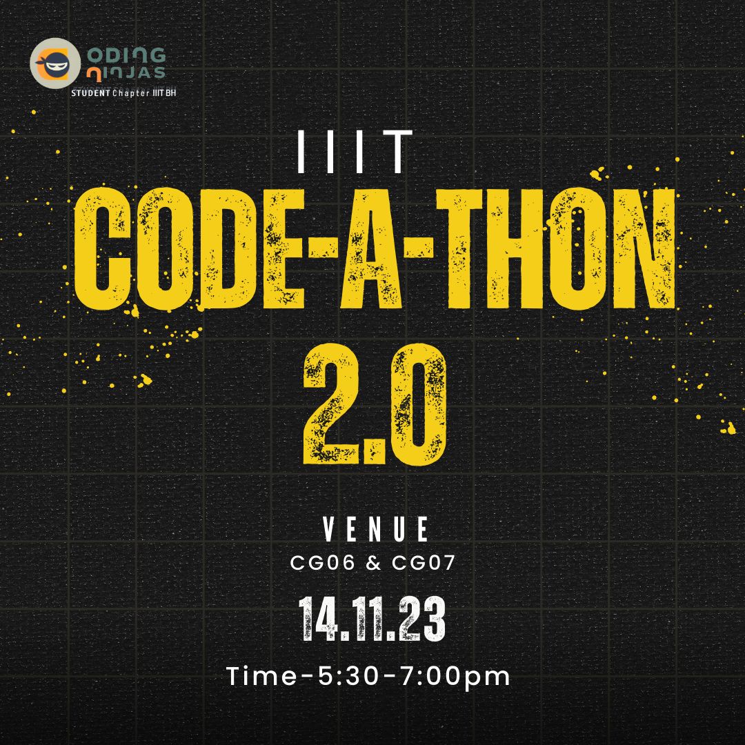 Coding Ninjas SC IIIT BBSR on LinkedIn: #codeathon2 #codingninjas # ... Coding Ninjas SC IIIT BBSR on LinkedIn: #codeathon2 #codingninjas # ...