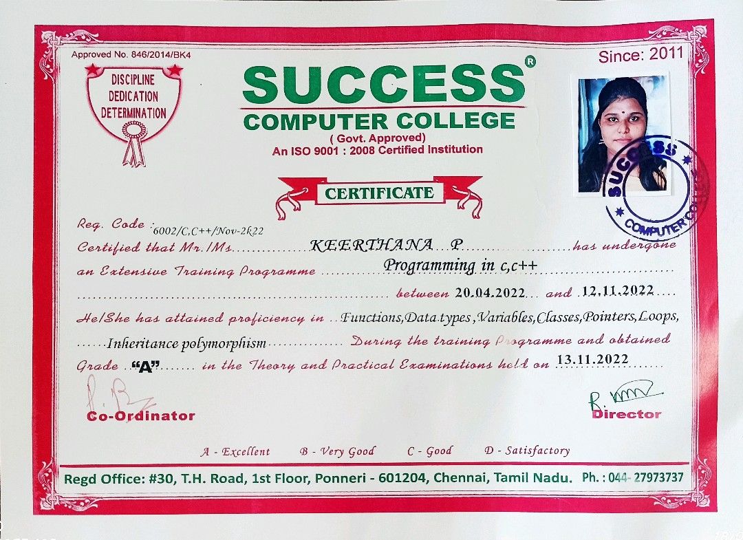 Keerthana Pazhani on LinkedIn: #programming #cplusplus #cprogramming # ... Keerthana Pazhani on LinkedIn: #programming #cplusplus #cprogramming # ...
