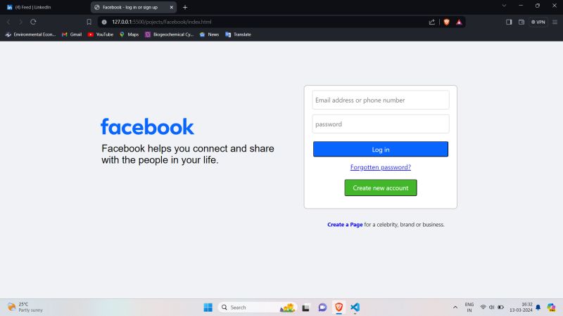 SaHiL PAiNulY on LinkedIn: hey, making a simple login page of facebook ... SaHiL PAiNulY on LinkedIn: hey, making a simple login page of facebook ...
