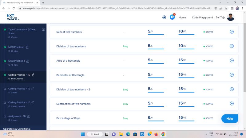 SAI TEJA THOTA on LinkedIn: #nxtwave #ccbp #30daysofcodechallenge # ... SAI TEJA THOTA on LinkedIn: #nxtwave #ccbp #30daysofcodechallenge # ...
