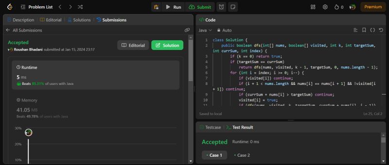 Roushan Bhadani on LinkedIn: #leetcode #java Roushan Bhadani on LinkedIn: #leetcode #java