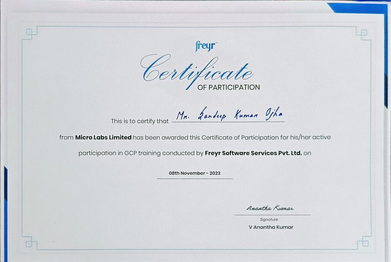 Sandeep Kumar Ojha (RPh). on LinkedIn: Thank you Freyr Solutions for ... Sandeep Kumar Ojha (RPh). on LinkedIn: Thank you Freyr Solutions for ...