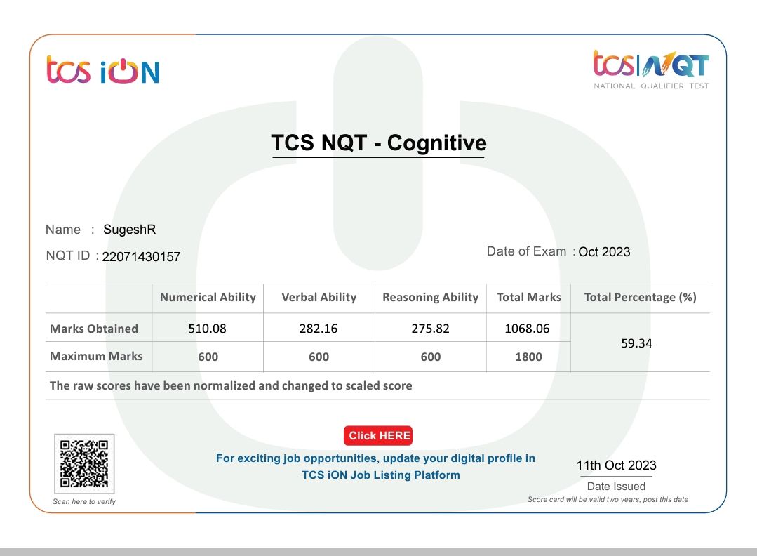 Sugesh R on LinkedIn: #tcsion #tcsjobs #tcshiring #mncjobs #jobs Sugesh R on LinkedIn: #tcsion #tcsjobs #tcshiring #mncjobs #jobs