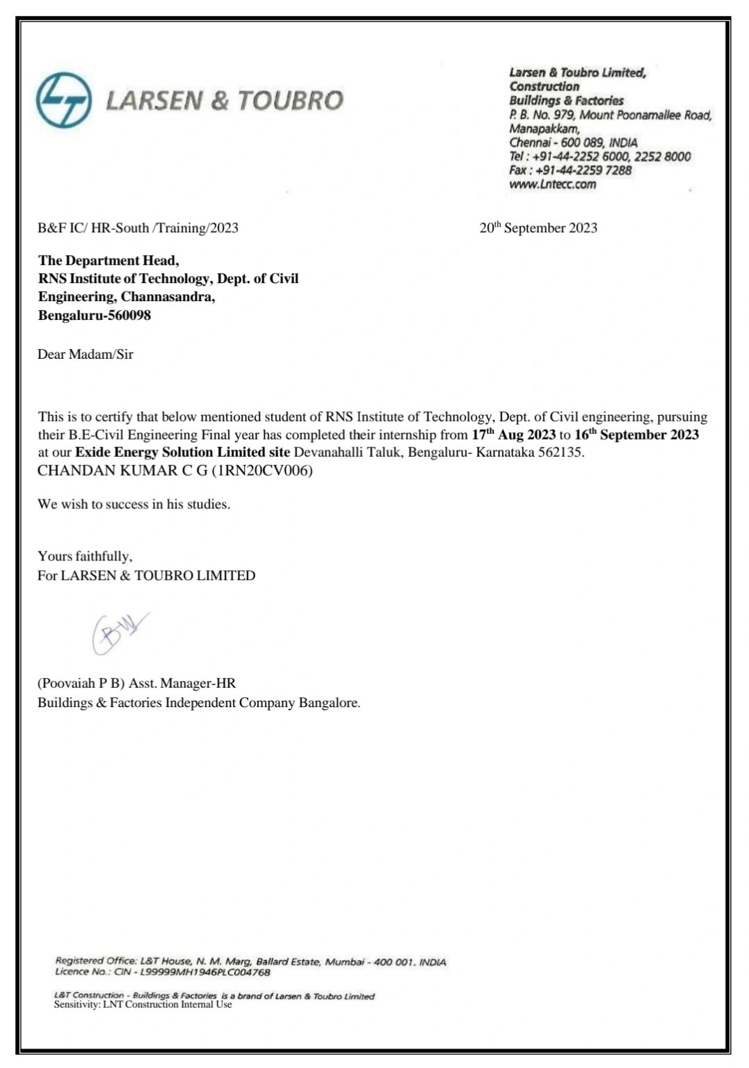 Chandan Kumar C G on LinkedIn: I successfully completed internship as a ... Chandan Kumar C G on LinkedIn: I successfully completed internship as a ...