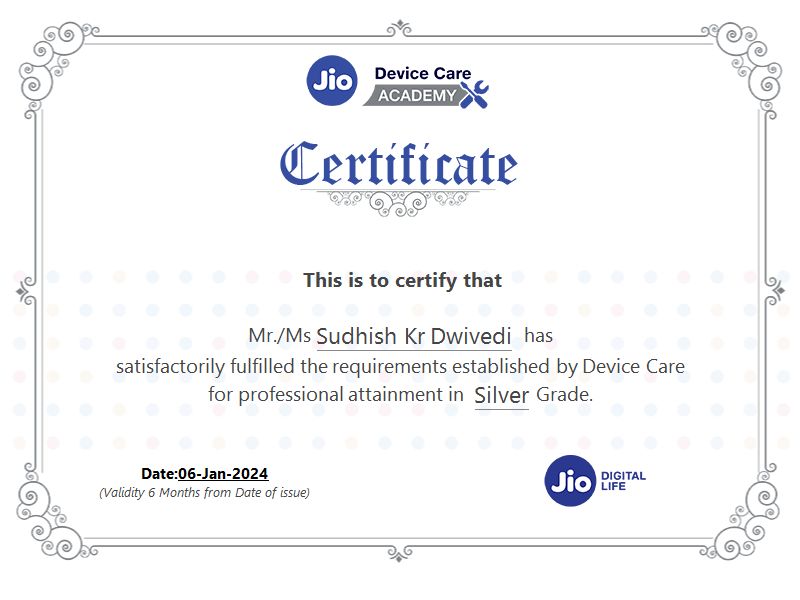 Sudhish Kumar Dwivedi on LinkedIn: New Certificate Sudhish Kumar Dwivedi on LinkedIn: New Certificate