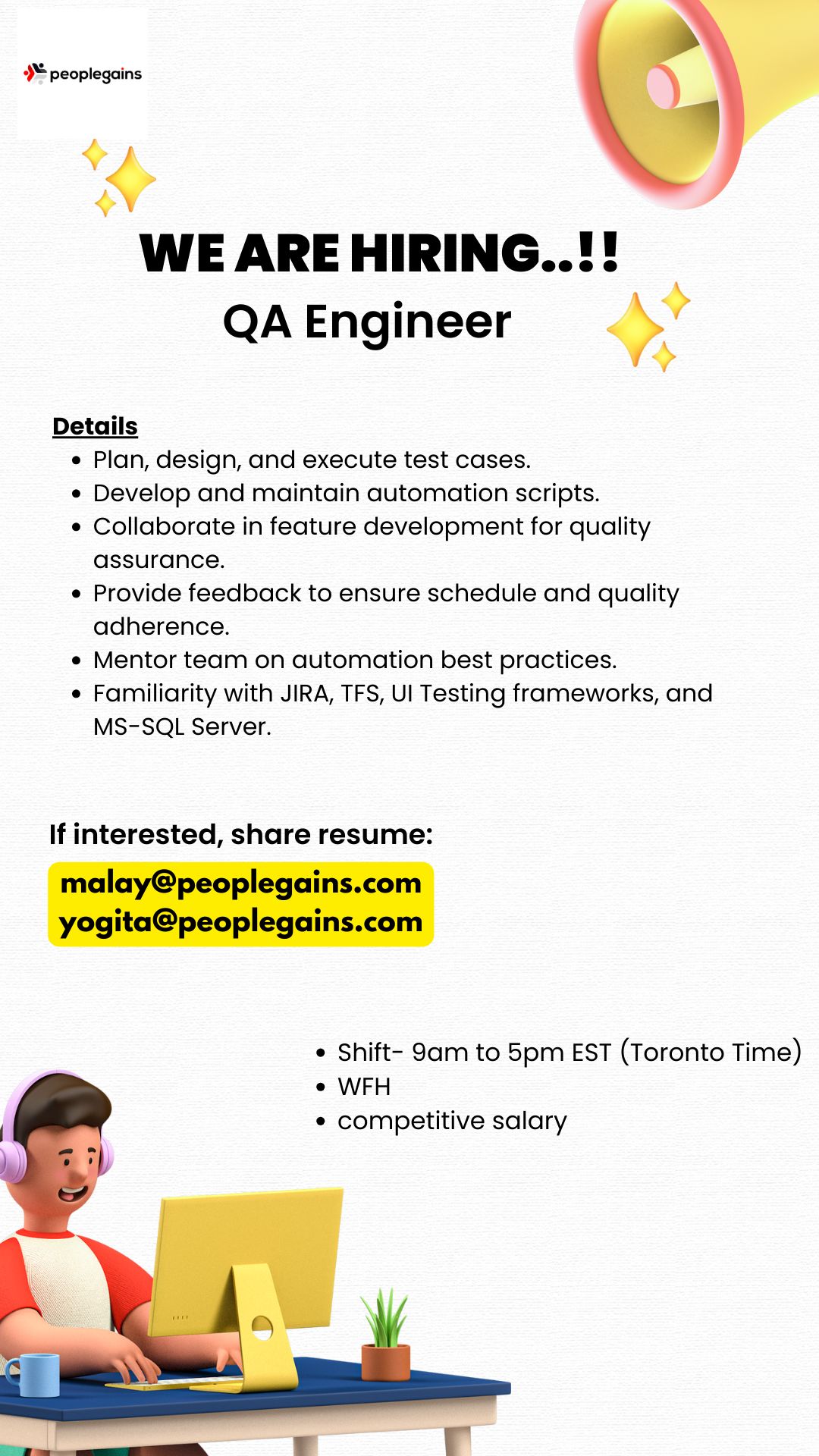 Malay Sharma on LinkedIn: #qaengineer #qaautomation #immediatejoiners # ... Malay Sharma on LinkedIn: #qaengineer #qaautomation #immediatejoiners # ...