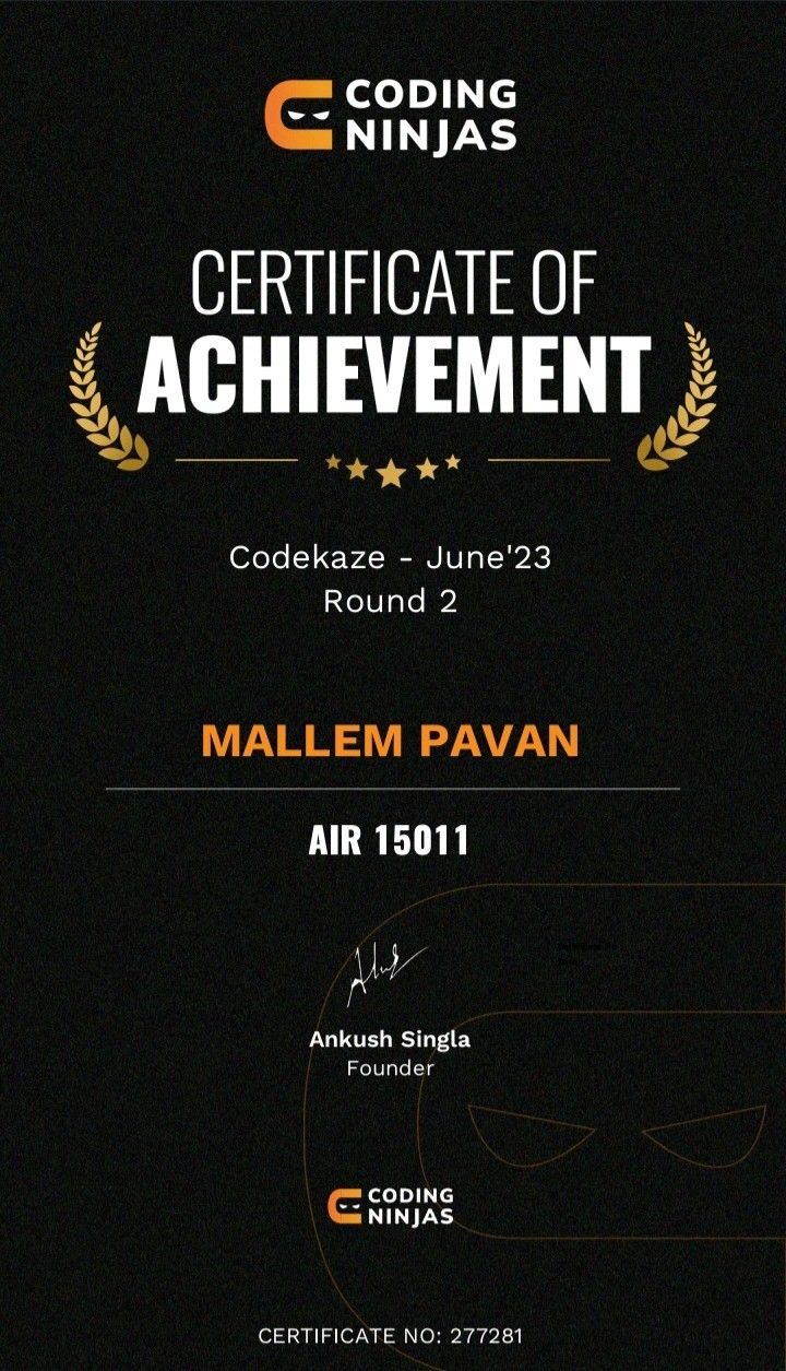 Pavan Kalyan on LinkedIn: #coding #codingchallenge #codingjourney # ... Pavan Kalyan on LinkedIn: #coding #codingchallenge #codingjourney # ...