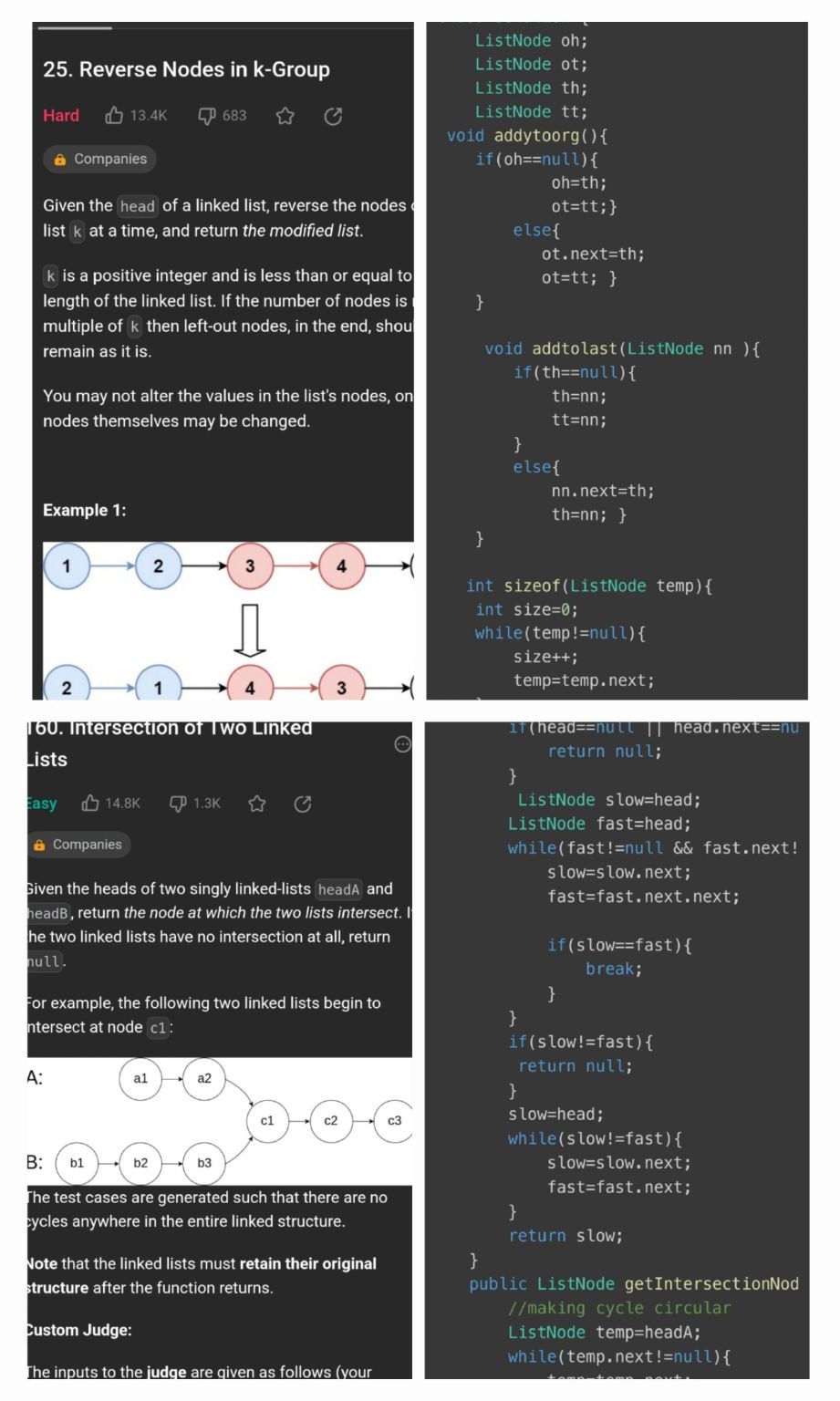 Day 65 of #100DaysOfCodingChallenge: Solving linkedlists problems ... Day 65 of #100DaysOfCodingChallenge: Solving linkedlists problems ...