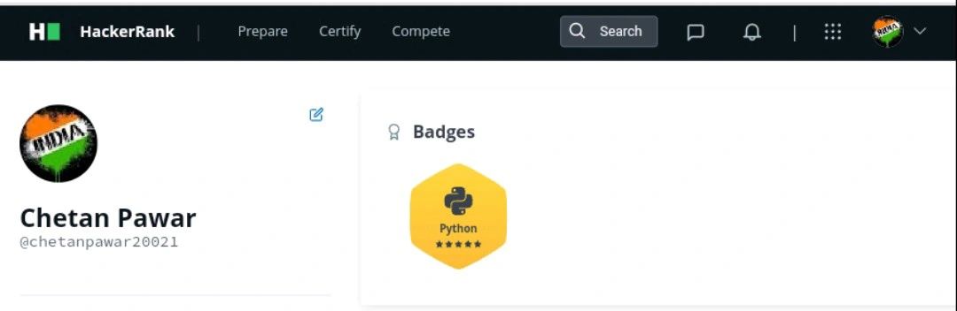 Chetan Pawar on LinkedIn: #pythonpowerhouse #hackerranktriumph #python ... Chetan Pawar on LinkedIn: #pythonpowerhouse #hackerranktriumph #python ...