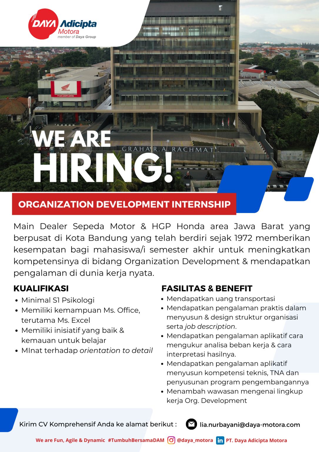 PT. Daya Adicipta Motora on LinkedIn: #internship PT. Daya Adicipta Motora on LinkedIn: #internship