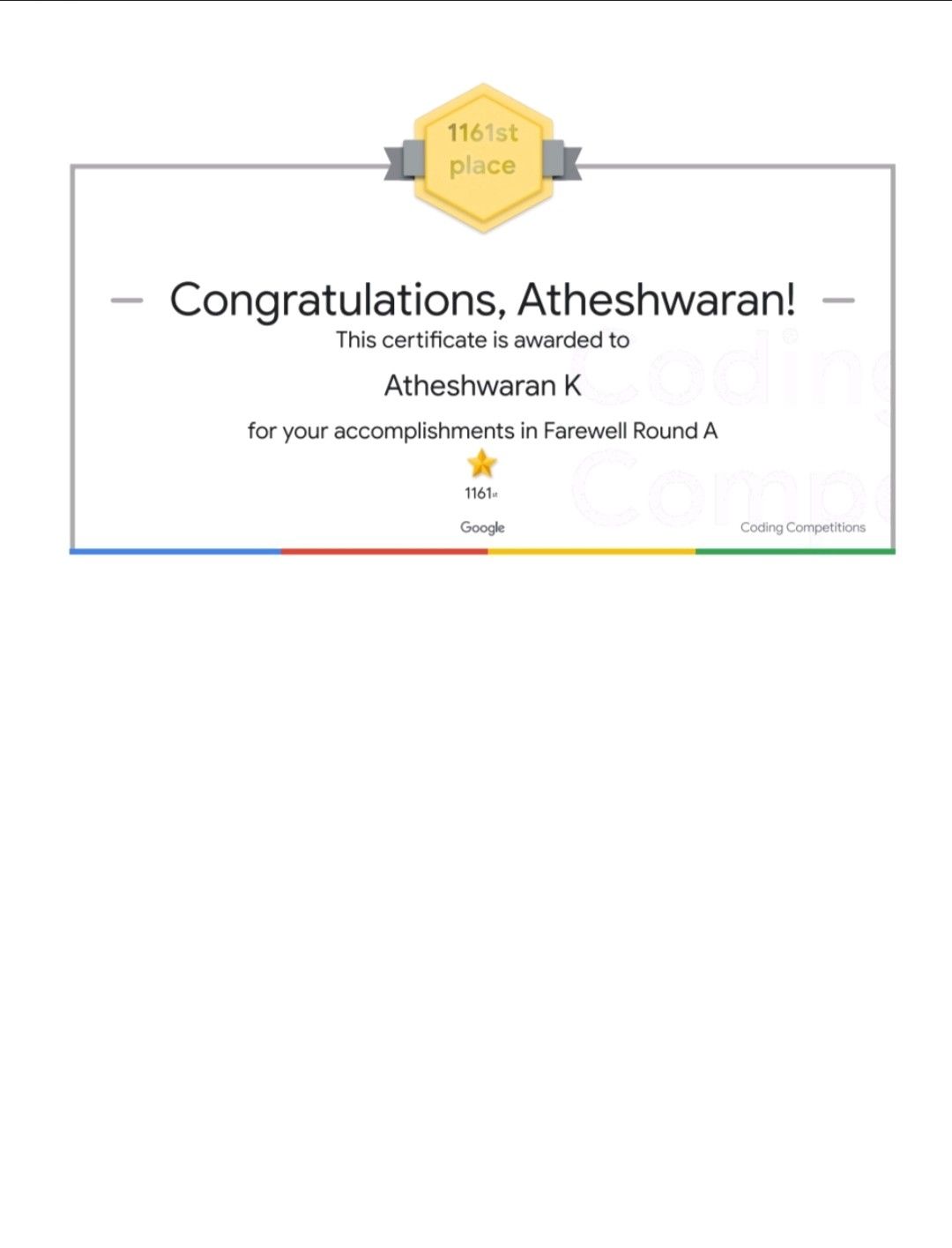 Atheshwaran Kannan on LinkedIn: #coding #google #kickstart #codejam # ... Atheshwaran Kannan on LinkedIn: #coding #google #kickstart #codejam # ...