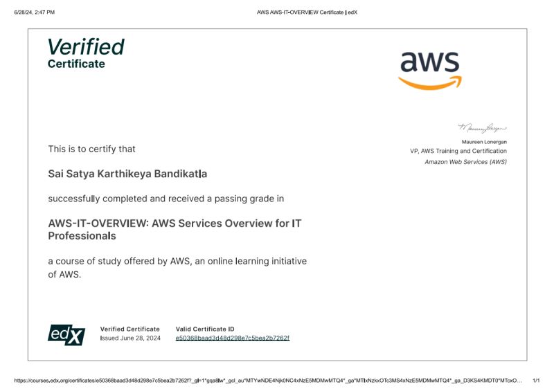 Sai Satya Karthikeya on LinkedIn: #aws #cloudcomputing #certification # ... Sai Satya Karthikeya on LinkedIn: #aws #cloudcomputing #certification # ...