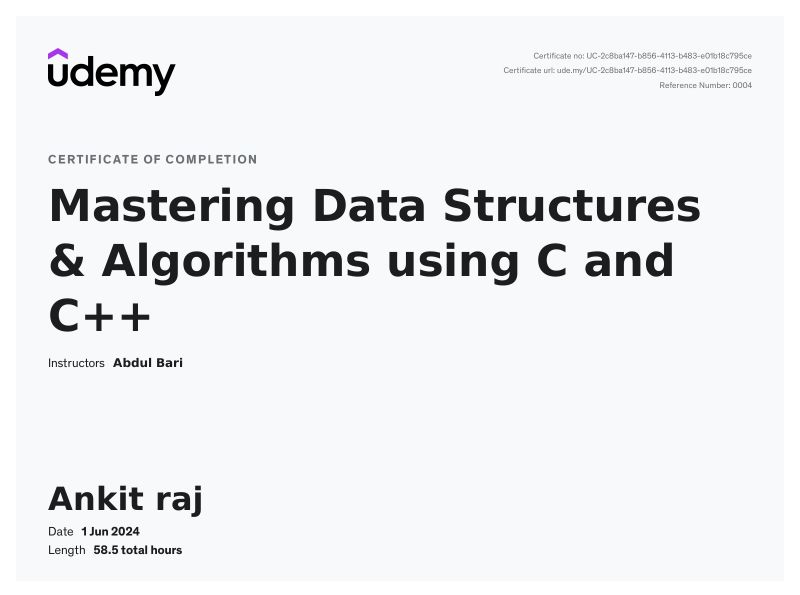 Ankit Raj on LinkedIn: #datastructures #algorithms #cprogramming # ... Ankit Raj on LinkedIn: #datastructures #algorithms #cprogramming # ...