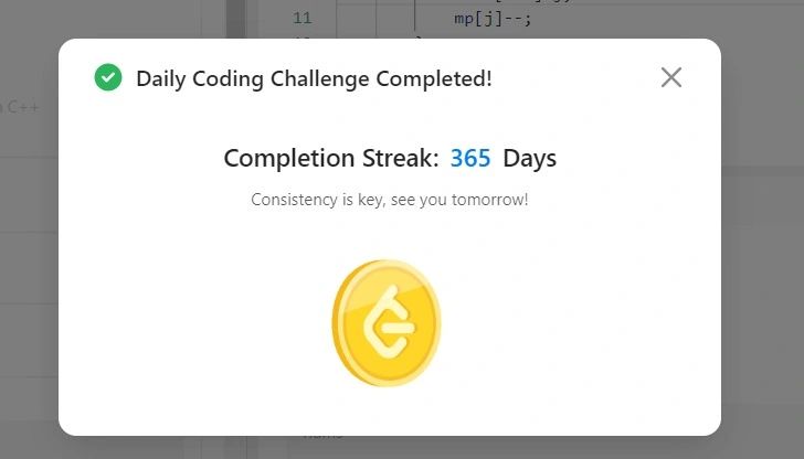 Shubham Mangrule on LinkedIn: LeetCode Daily Coding Challenge: One Year ... Shubham Mangrule on LinkedIn: LeetCode Daily Coding Challenge: One Year ...