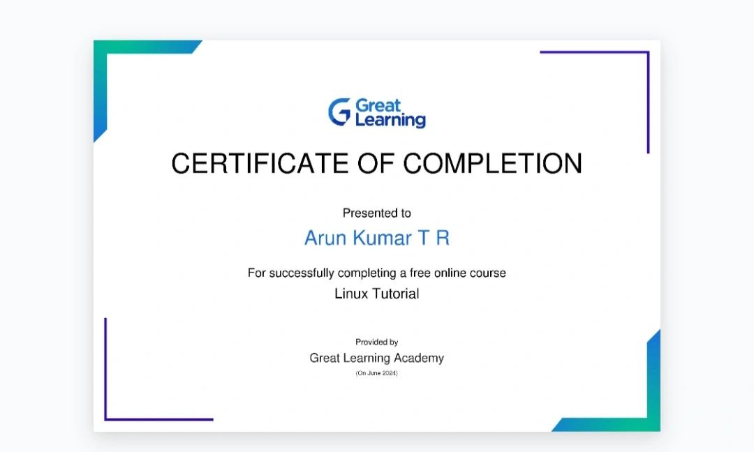 Arun Kumar T R on LinkedIn: #greatlearningacademy #greatlearning # ... Arun Kumar T R on LinkedIn: #greatlearningacademy #greatlearning # ...