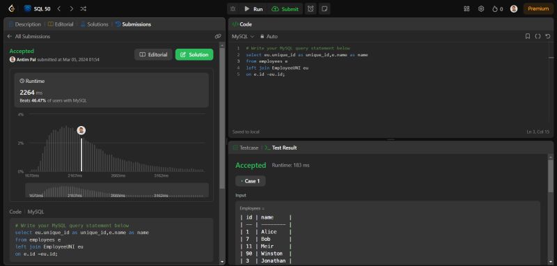 ANTIM PAL on LinkedIn: #sql #leetcode #codingskills #mysql #myskill # ... ANTIM PAL on LinkedIn: #sql #leetcode #codingskills #mysql #myskill # ...