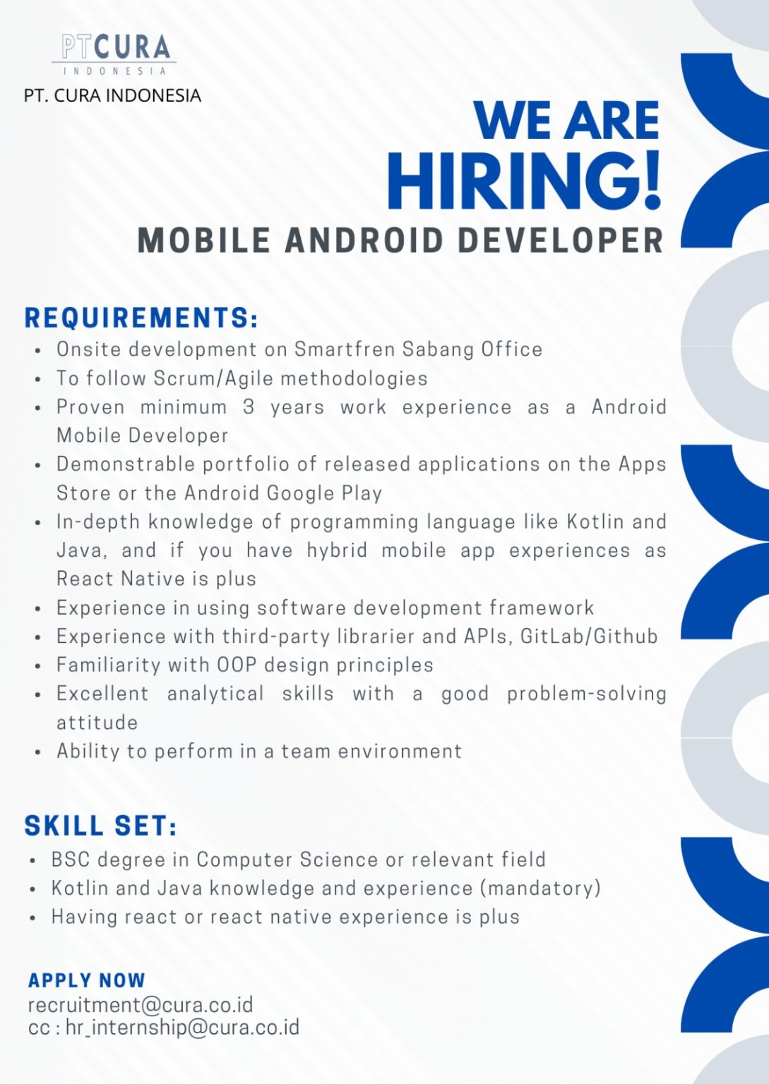 Diyah Ayu Permata on LinkedIn: #hiring #it #androiddeveloper # ... Diyah Ayu Permata on LinkedIn: #hiring #it #androiddeveloper # ...