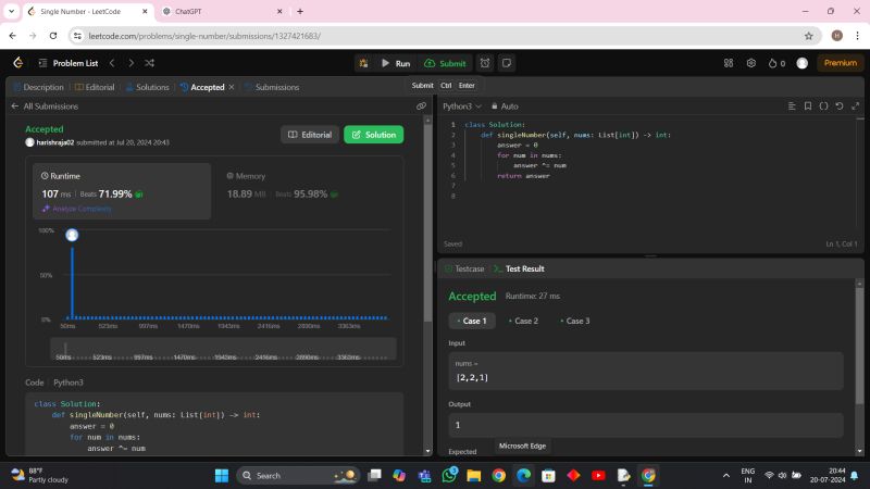 Harish R on LinkedIn: #100daysofleetcode #leetcode #programming Harish R on LinkedIn: #100daysofleetcode #leetcode #programming
