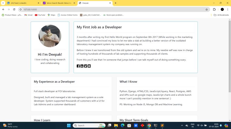 Deepak Kumar Sharma on LinkedIn: Today done my first project using ... Deepak Kumar Sharma on LinkedIn: Today done my first project using ...