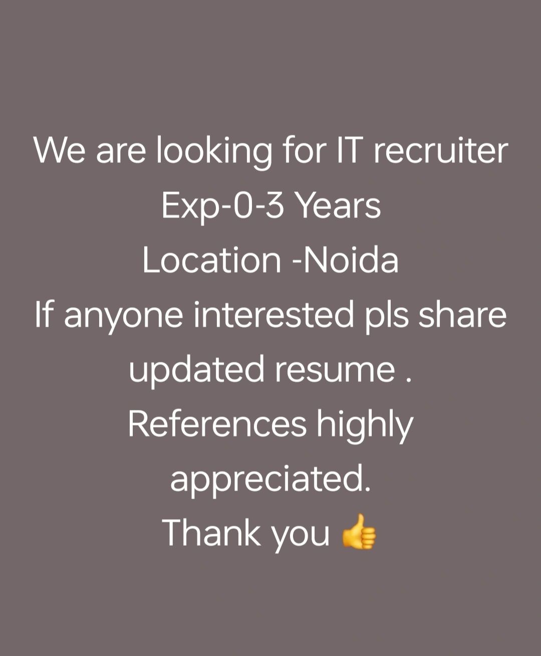 Roushan Kumar on LinkedIn: Hiring!!!!!!!!!! Roushan Kumar on LinkedIn: Hiring!!!!!!!!!!