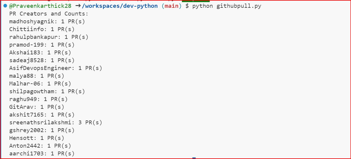 Praveen Karthick Jeevanandham on LinkedIn: #pythonscript #api #json #python Praveen Karthick Jeevanandham on LinkedIn: #pythonscript #api #json #python