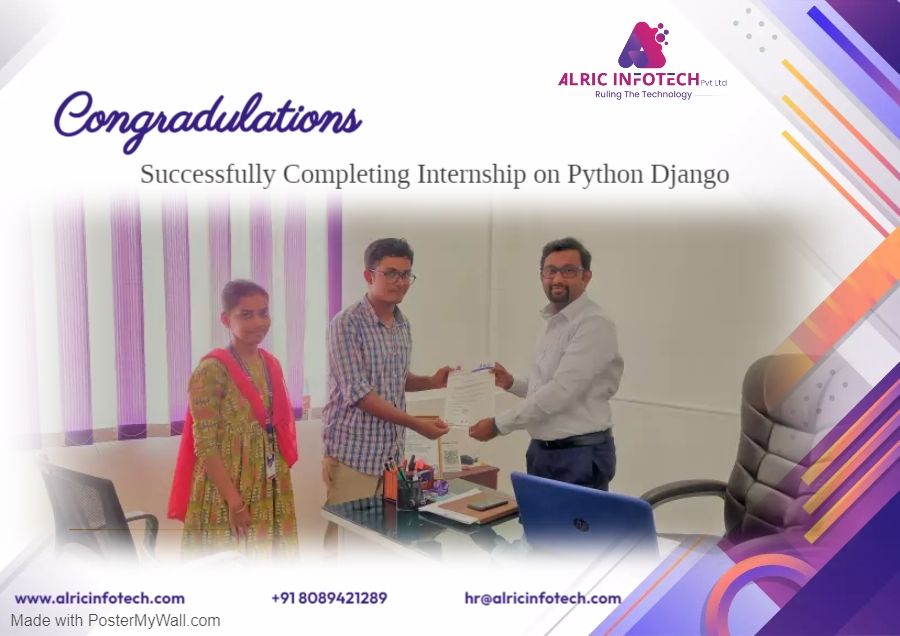 Alric Infotech Pvt Ltd on LinkedIn: #pythonprogramming #internship # ... Alric Infotech Pvt Ltd on LinkedIn: #pythonprogramming #internship # ...
