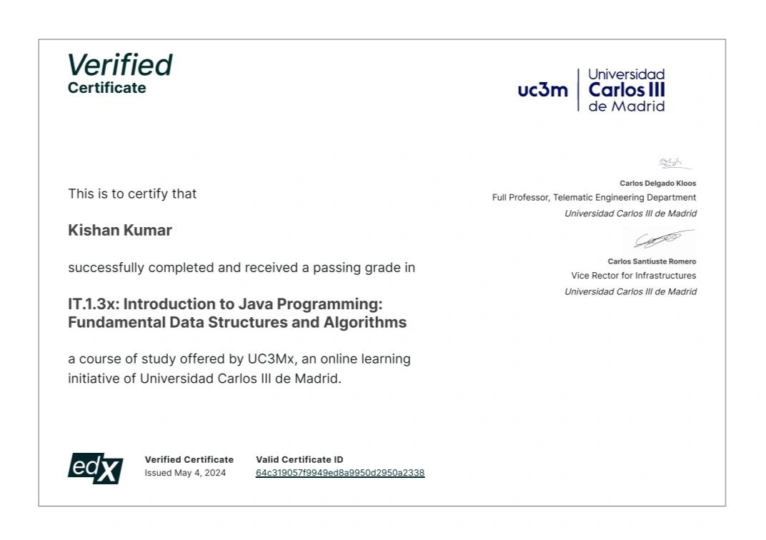 Kishan Kumar on LinkedIn: #java #datastructures #algorithms # ... Kishan Kumar on LinkedIn: #java #datastructures #algorithms # ...