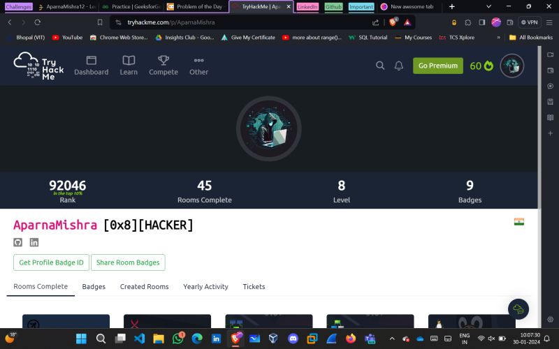 Aparna Mishra on LinkedIn: #tryhackme #cybersecurity #tryhackme # ... Aparna Mishra on LinkedIn: #tryhackme #cybersecurity #tryhackme # ...