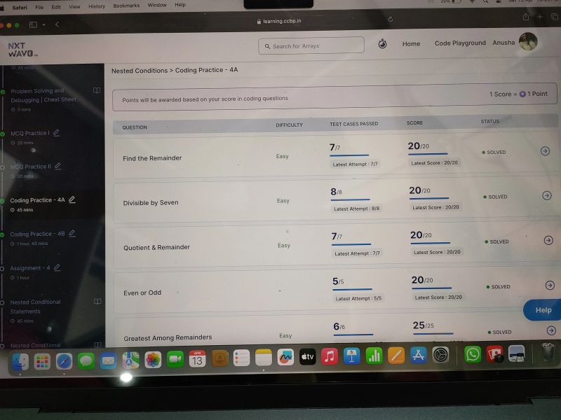 Anusha Arra on LinkedIn: #day9 #30dayscodingchallenge #nxtwave Anusha Arra on LinkedIn: #day9 #30dayscodingchallenge #nxtwave