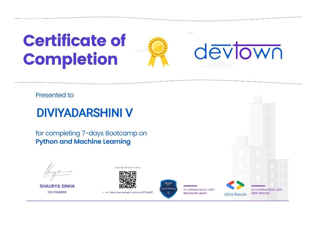 Diviyadarshini Varadarajan on LinkedIn: #python #learning # ... Diviyadarshini Varadarajan on LinkedIn: #python #learning # ...