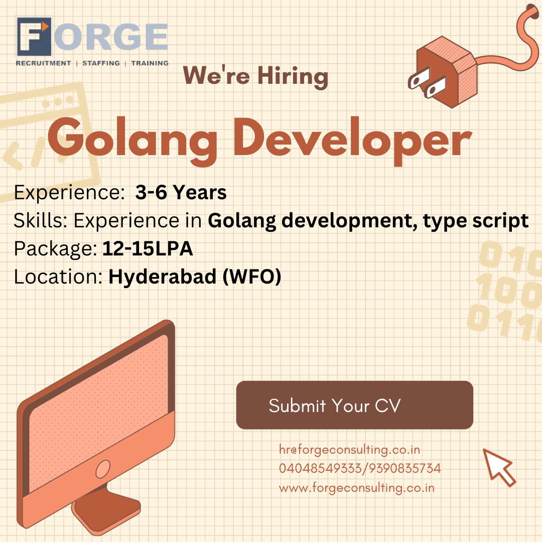 Forge Consulting Pvt Ltd on LinkedIn: #golang #golangdeveloper # ... Forge Consulting Pvt Ltd on LinkedIn: #golang #golangdeveloper # ...