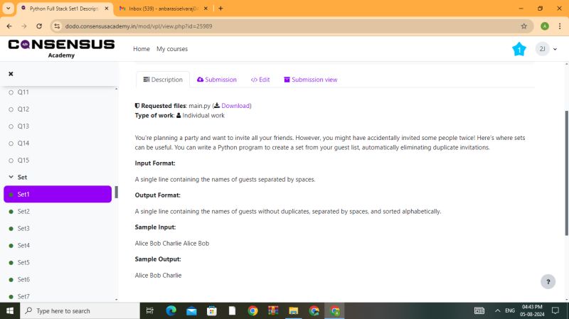 Anbarasi S on LinkedIn: #python #programming #sets #consensusacademy # ... Anbarasi S on LinkedIn: #python #programming #sets #consensusacademy # ...