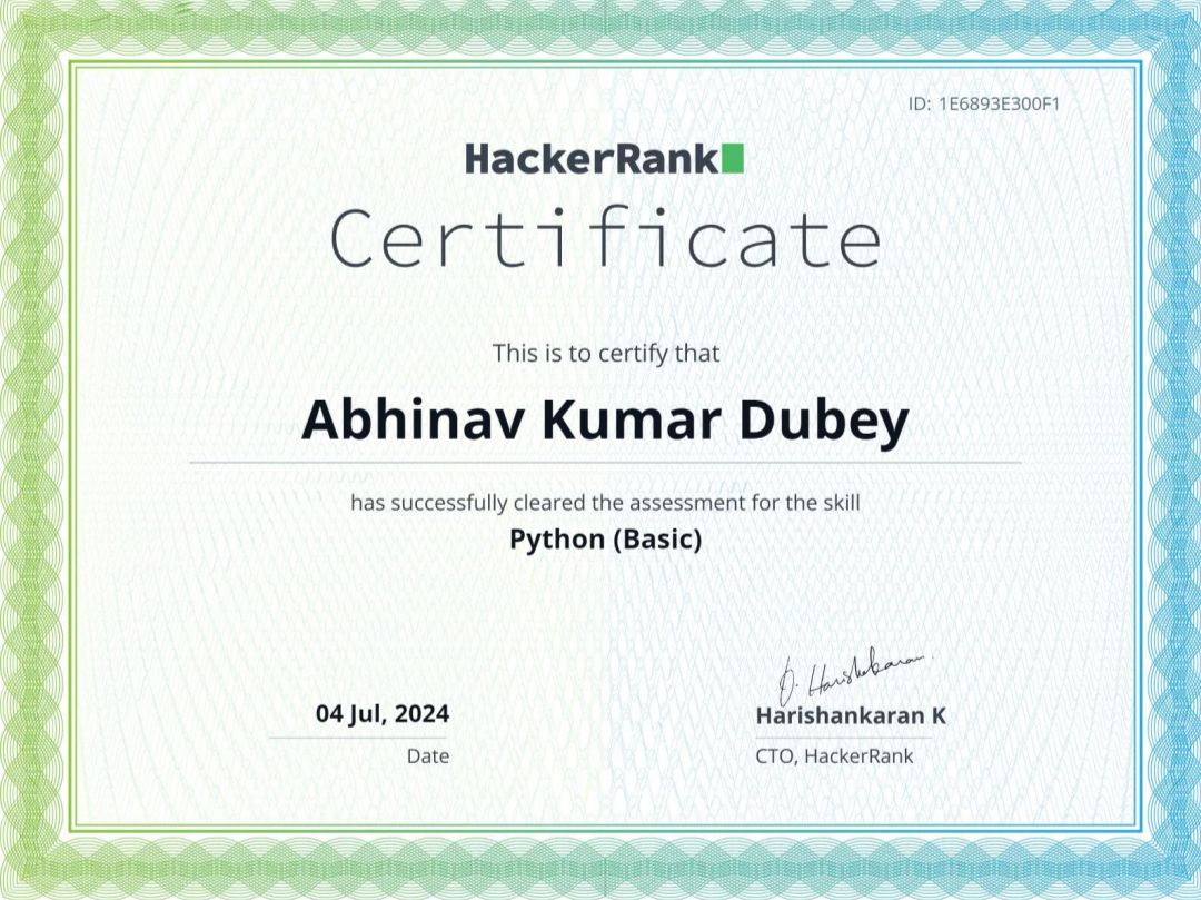 Abhinav Dubey on LinkedIn: #python #dsa #placements #coding #learning Abhinav Dubey on LinkedIn: #python #dsa #placements #coding #learning