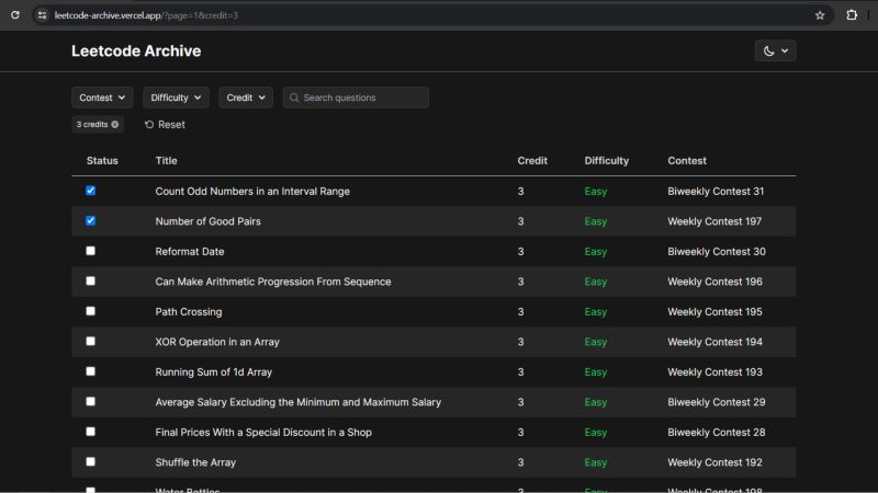 Launching LeetCode Archive using Next.js | Ayush Goyal posted on the ... Launching LeetCode Archive using Next.js | Ayush Goyal posted on the ...