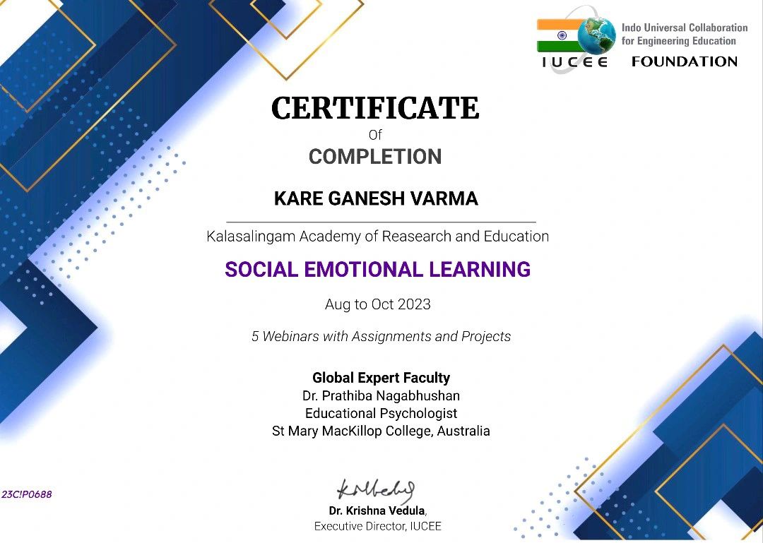 Ganesh Varma Kare on LinkedIn: #sel #professionaldevelopment # ... Ganesh Varma Kare on LinkedIn: #sel #professionaldevelopment # ...