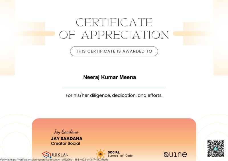 Neeraj Meena on LinkedIn: #ssoc23 #opensource #contributions Neeraj Meena on LinkedIn: #ssoc23 #opensource #contributions