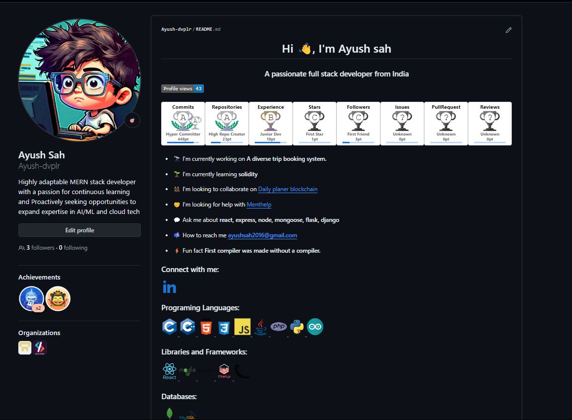 Ayush Sah on LinkedIn: #github #developer #programming #portfolio # ... Ayush Sah on LinkedIn: #github #developer #programming #portfolio # ...