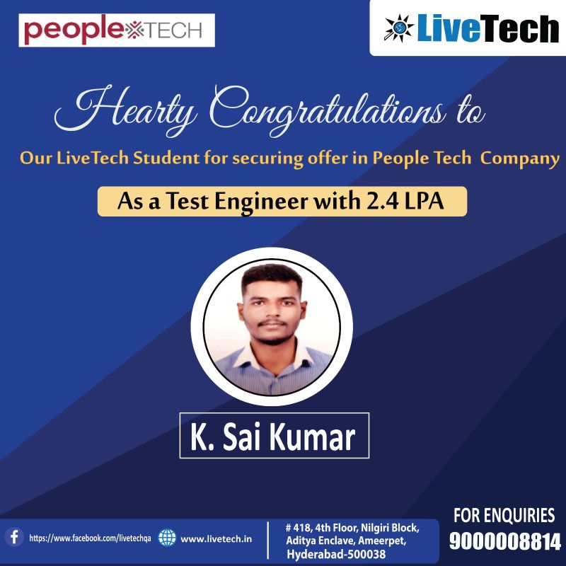 LiveTech QA on LinkedIn: #softwaretesting #softwaretestingtraining # ... LiveTech QA on LinkedIn: #softwaretesting #softwaretestingtraining # ...
