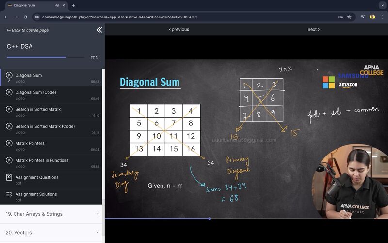 Utkal Behera on LinkedIn: #100daysofcode #diagonalsum #matrix # ... Utkal Behera on LinkedIn: #100daysofcode #diagonalsum #matrix # ...