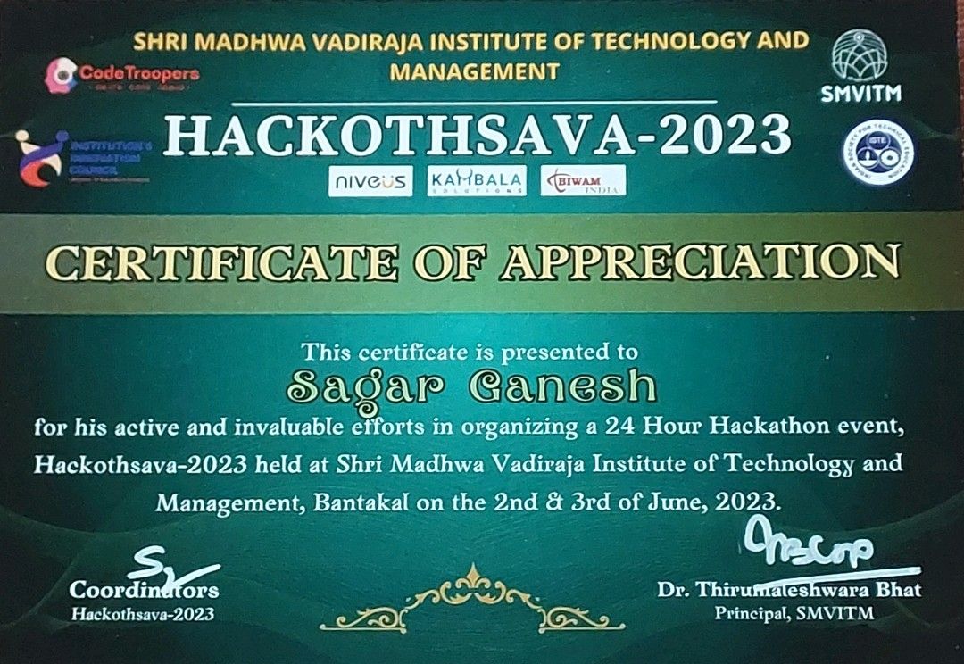 Sagar Ganeshk on LinkedIn: Hello connections!!! I am happy to inform ... Sagar Ganeshk on LinkedIn: Hello connections!!! I am happy to inform ...