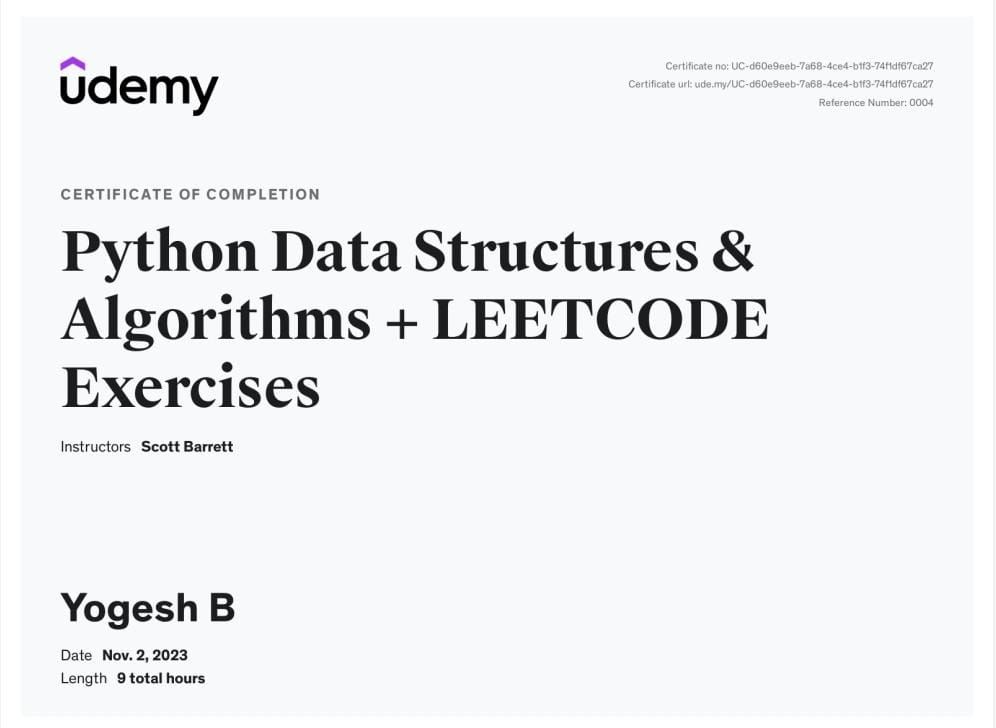 YOGESH B on LinkedIn: #python #datastructures #algorithms #leetcode # ... YOGESH B on LinkedIn: #python #datastructures #algorithms #leetcode # ...