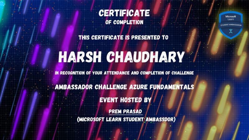 HARSH CHAUDHARY on LinkedIn: Microsoft Microsoft Learn Student ... HARSH CHAUDHARY on LinkedIn: Microsoft Microsoft Learn Student ...