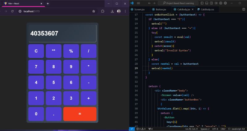 Subham Banerjee on LinkedIn: #reactjs #vitejs #jsx #ui #calculator Subham Banerjee on LinkedIn: #reactjs #vitejs #jsx #ui #calculator
