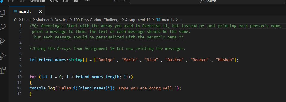 Bariqa Anwar on LinkedIn: #typescript #coding #learning Bariqa Anwar on LinkedIn: #typescript #coding #learning