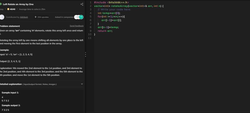siddharth chauhan on LinkedIn: #day13 #dsa #arrays #coding # ... siddharth chauhan on LinkedIn: #day13 #dsa #arrays #coding # ...