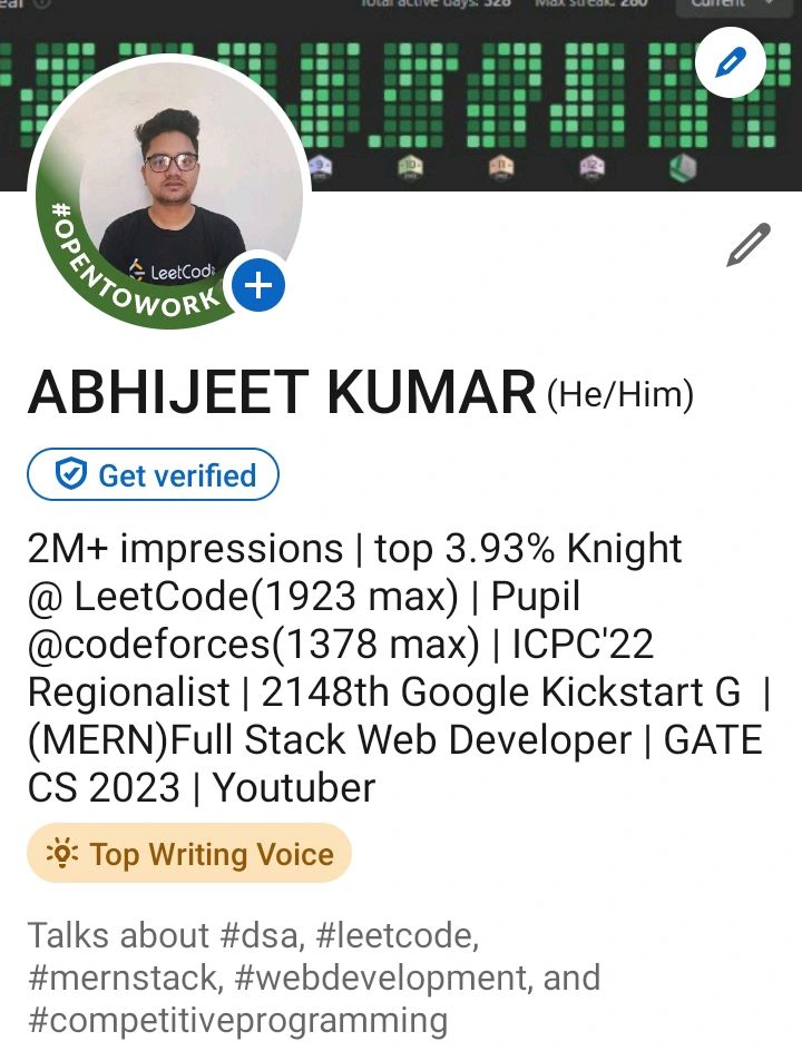 ABHIJEET KUMAR on LinkedIn: #topwritingvoice #dsa #cp #cpp ABHIJEET KUMAR on LinkedIn: #topwritingvoice #dsa #cp #cpp