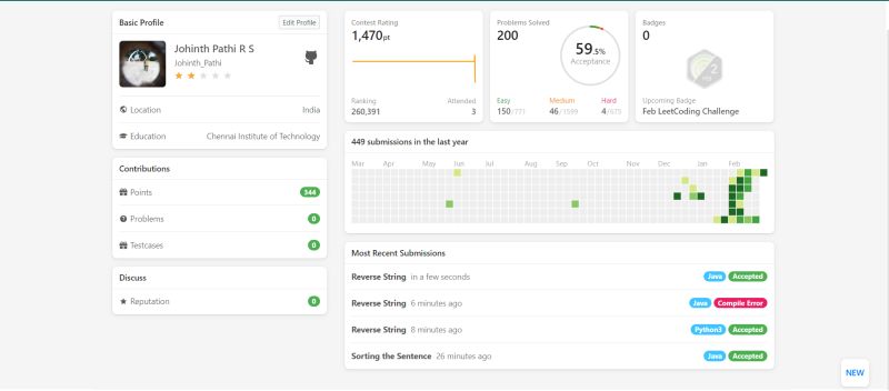 Johinth Pathi on LinkedIn: 🚀 Exciting Milestone Achieved: 200 LeetCode ... Johinth Pathi on LinkedIn: 🚀 Exciting Milestone Achieved: 200 LeetCode ...