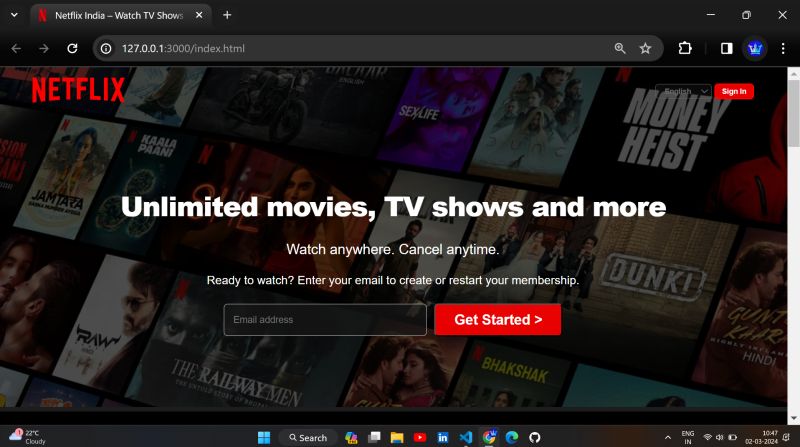 Saksham Agrawal on LinkedIn: #webdevelopment #html5 #css #netflixclone Saksham Agrawal on LinkedIn: #webdevelopment #html5 #css #netflixclone